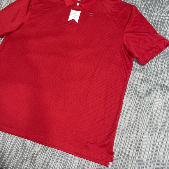 Saddlebred | Shirts | Saddlebred Nwt Performance Red Dahlia Golf Polo ...